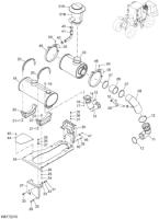 China 263J2-32701 MUFFLER Hitachi parts ZW310, ZW310-A, ZW310-HCMF for sale