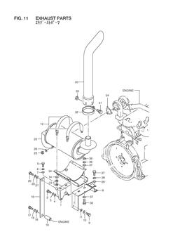 China 26192-32082 MUFFLER Hitachi parts LX70-7, LX80-7 for sale