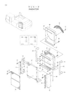China 4345593 CORE;RADIATOR Hitachi parts EX300-3, EX300-3C, EX310H-3C for sale