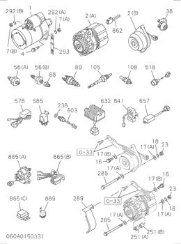 China 8941333381 STARTER ASM Hitachi parts EX12, EX15, EX20UR, EX20UR-2, EX22, EX25, EX30, EX30UR, EX30UR-2, EX35, EX40UR, EX40UR-2 for sale