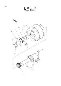 China 9062406 ROLLER;UPPER ASS'Y Hitachi parts EX200, EX200K, EX220, RX2000, UH083 for sale