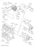 China 5863016540 STARTER ASM Hitachi parts EX17U, EX17UNA, ZX16, ZX18 for sale