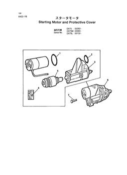 China RE70960 STARTER Hitachi parts DX75, DX75L, DX75M for sale