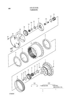 China 0397806 ROLLER Hitachi parts EX135USR, EX150LC-5, EX50UR, EX55UR, EX58MU for sale