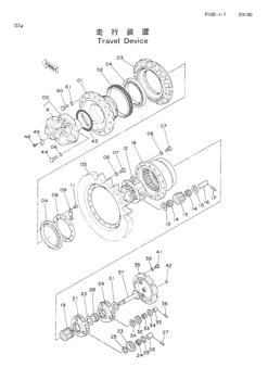 China 3033235 GEAR;SUN Hitachi parts EX100, EX120 for sale