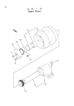 China 9062405 ROLLER;UPPER ASS'Y Hitachi parts EX270, EX300 for sale