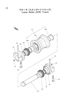 China 9066510 ROLLER;LOWER ASS'Y Hitachi parts EX200, EX200K, KH125-3(D), RX2000, UH083 for sale