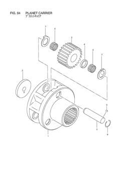 China 16403-02481 ROLLER,NEEDLE Hitachi parts LX110-7, LX70-7, LX80-7, ZW100, ZW120 for sale