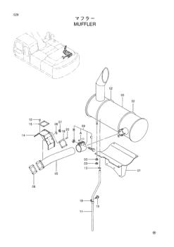 China 8069001 PIPE;EXHAUST Hitachi parts EX300-5, EX300-5HHE, EX300LC-5M, EX300LCLL-5, EX345USR(LC), EX350H-5, EX350H-5HHE, EX350K-5, EX370-5M, EX370HD-5, EX385USR for sale