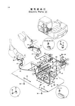 China 0001182 HARNESS;WIRE Hitachi parts EX100WD-2 for sale