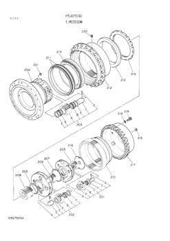 China 0251517 GEAR;DRIVE Hitachi parts EX150, UH053M for sale