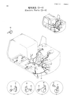 China 0001116 HARNESS;WIRE Hitachi parts EX60-2, EX60-3, EX60LCK-3, EX60LCT-3, EX60T-2 for sale