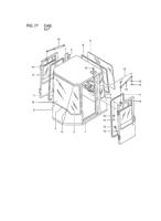 China 26556-72051 GLASS,REAR Hitachi parts LX450-7 for sale
