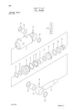 China 4694680 CYL. Hitachi parts ZX60USB-3, ZX60USB-3F, ZX60USBNA-3, ZX65USB-3F for sale