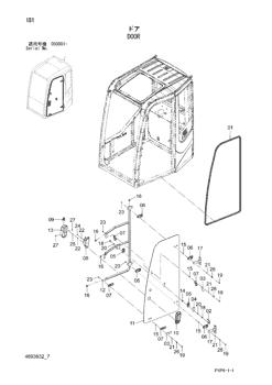 China 4684428 GLASS Hitachi parts ZX75UR-3, ZX85USB-3, ZX85USB-3-HCME, ZX85USBN-3-HCME for sale