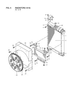 China 26552-17021 COOLER,OIL Hitachi parts LX130-7 for sale