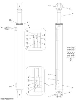 China 1118004 PISTON ASS'Y Hitachi parts ZX1000K-3, ZX10U-2, ZX14-3, ZX14-3CKD, ZX17U-2, ZX17UNA-2, ZX350K-3, ZX350LC-3-HCME, ZX470H-3, ZX480LCK-3, ZX8-2, ZX870H-3, ZX8U-2 for sale