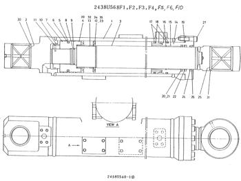 China 2438U568R110 REPAIR KIT Kobelco parts K909A for sale