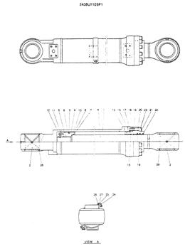 China 2438U1109R100 REPAIR KIT Kobelco parts SK200LC, SK200, MD200C, SK300LC-2, SK220LC, SK220, SK300-2, SK300, SK300LC for sale