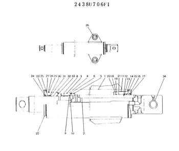 China 2438U706R100 REPAIR KIT (CONSISTS OF Ref:12-16,19,23-25 & 27-31 Kobelco parts SK200, SK120LC, SK120, K904L, K904, K905LC, SK200LC for sale