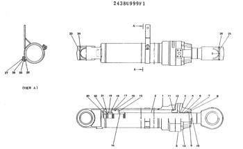 China 2438U999S10 SEAL Kobelco parts SK250, SK250LC, MD240BLC, K909LC, MD240C, SK220, SK220LC, SK250NLC, SK270LC for sale