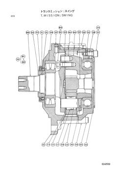 China 0234213 SHAFT Hitachi parts UH043, UH053, UH053M, UH063, UH063SS for sale