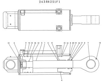 China 2438R251R100 SEAL KIT Kobelco parts SK300LC, SK200, SK200LC, SK300LC-2, SK220LC, SK220, SK300-2, SK300, K905, K912LC, K905LC for sale