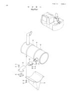 China 4268214 MUFFLER Hitachi parts EX60-2, EX60-3, EX60LCK-3, EX60WD-2, EX75UR, EX75UR-3 for sale