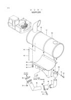 China 4341001 MUFFLER Hitachi parts EX100-3C, EX100-5, EX100-5 JPN, EX100M-5 for sale