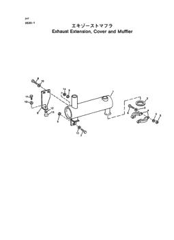 China AT83613 MUFFLER Hitachi parts DX75, DX75L, DX75M for sale