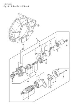 China 129136-77310 SHAFT, PINION Hitachi parts ZX30U-3F, ZX33U-3F, ZX35U-3F, ZX38U-3F, ZX48U-3F, ZX50U-3F, ZX52U-3F for sale
