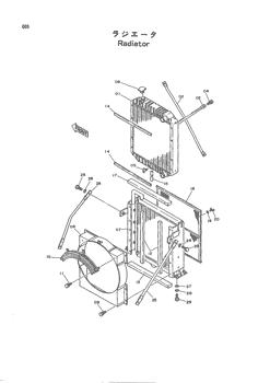China 4243414 CORE;RADIATOR Hitachi parts EX120 for sale