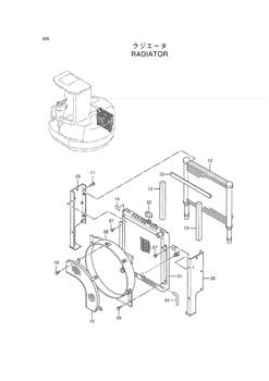 China 4340201 CORE;RADIATOR Hitachi parts EX55UR for sale