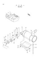 China 4256281 MUFFLER Hitachi parts EX220-2, EX220-3 for sale