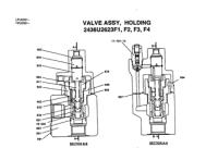 China 1436R913F2 VALVE, RELIEF, QTY-F1: -, QTY-F2: -, QTY-F3: 1, QTY-F4: -, Remarks: SEE P. 2436R913-1 Kobelco parts SK130, SK130LC for sale