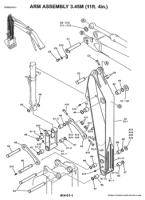 China 2419P3582 PIN Kobelco parts SK480LC, SK480LC-6E, SK400, SK400LC for sale
