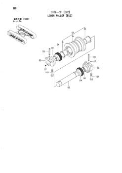 China 9231278 ROLLER;LOWER ASS'Y Hitachi parts ZX160, ZX180LC, ZX180LC-AMS, ZX180LC-HCME, ZX200, ZX200-E, ZX210-AMS, ZX210-HCME, ZX210H, ZX210K, ZX210N-AMS, ZX210N-HCME, ZX240-AMS, ZX240-HCME for sale