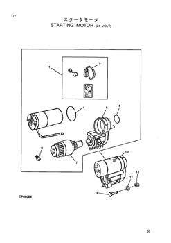 China RE501150 STARTER MOTOR KIT Hitachi parts LX100-5, LX120-5, LX150-5 for sale