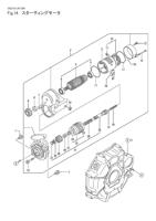 China 119540-77010 STARTER, RA1.4 Hitachi parts ZX17U-2, ZX17UNA-2 for sale