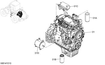 China 263E1-07001 STARTER Hitachi parts ZW140, ZW140PL, ZW150, ZW150PL for sale