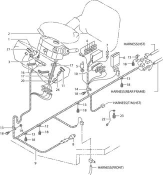 China 26552-42371 STARTER SWITCH Hitachi parts LX80-7 for sale