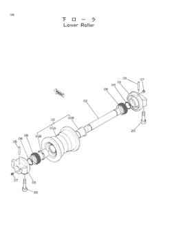 China 9066207 ROLLER;LOWER ASS'Y Hitachi parts EX60, EX60G, EX60SR, EX60UR, UH033 for sale