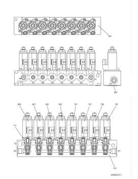 China 87338533 HYDRAULIC VALVE Kobelco parts SK210-9 for sale