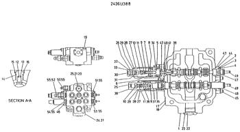 China 0628V045 BOLT Kobelco parts LK600 for sale