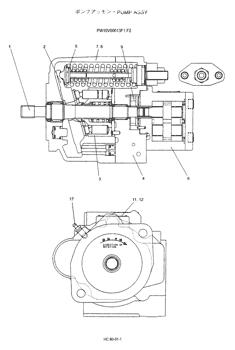 China PW10V00013F2 HYDRAULIC PUMP Kobelco parts 30SR-2, 35SR-2 for sale