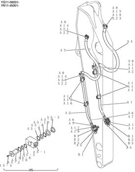China LC43H01011DF HYDRAULIC HOSE,31.8mm ID x 1650mm L Kobelco parts SK210DLC-8, SK260, SK260-9, SK210-8, 260SR-3, SK210LC-8, 200-8, SK210-9, SK290LC-6E, SK235SRLC-2, SK210D-8 for sale