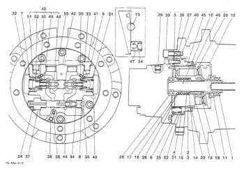 China S19031-13700 HYDRAULIC MOTOR Kobelco parts SK035 for sale