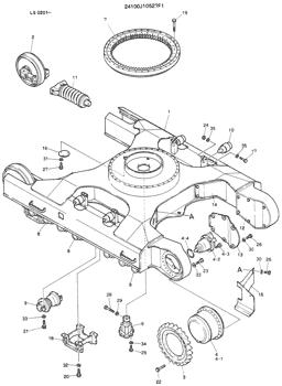 China 24100J10364F1 HYDRAULIC MOTOR Kobelco parts SK400, K916, SK400LC, K916LC, MD450BLC, SK16-N2, SK16LC-N2 for sale