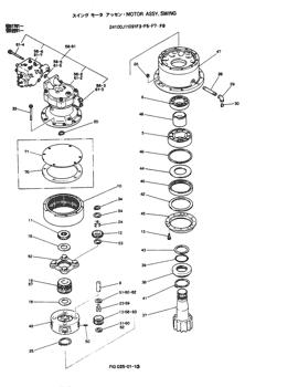 China 24100J13639F2 HYDRAULIC MOTOR Kobelco parts SK200, SK200LC for sale