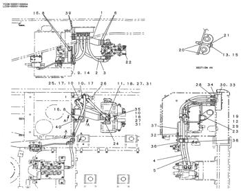 China LC30H01009P1 HOSE Kobelco parts BREAKER, SK330LC-6E, SK330LC for sale